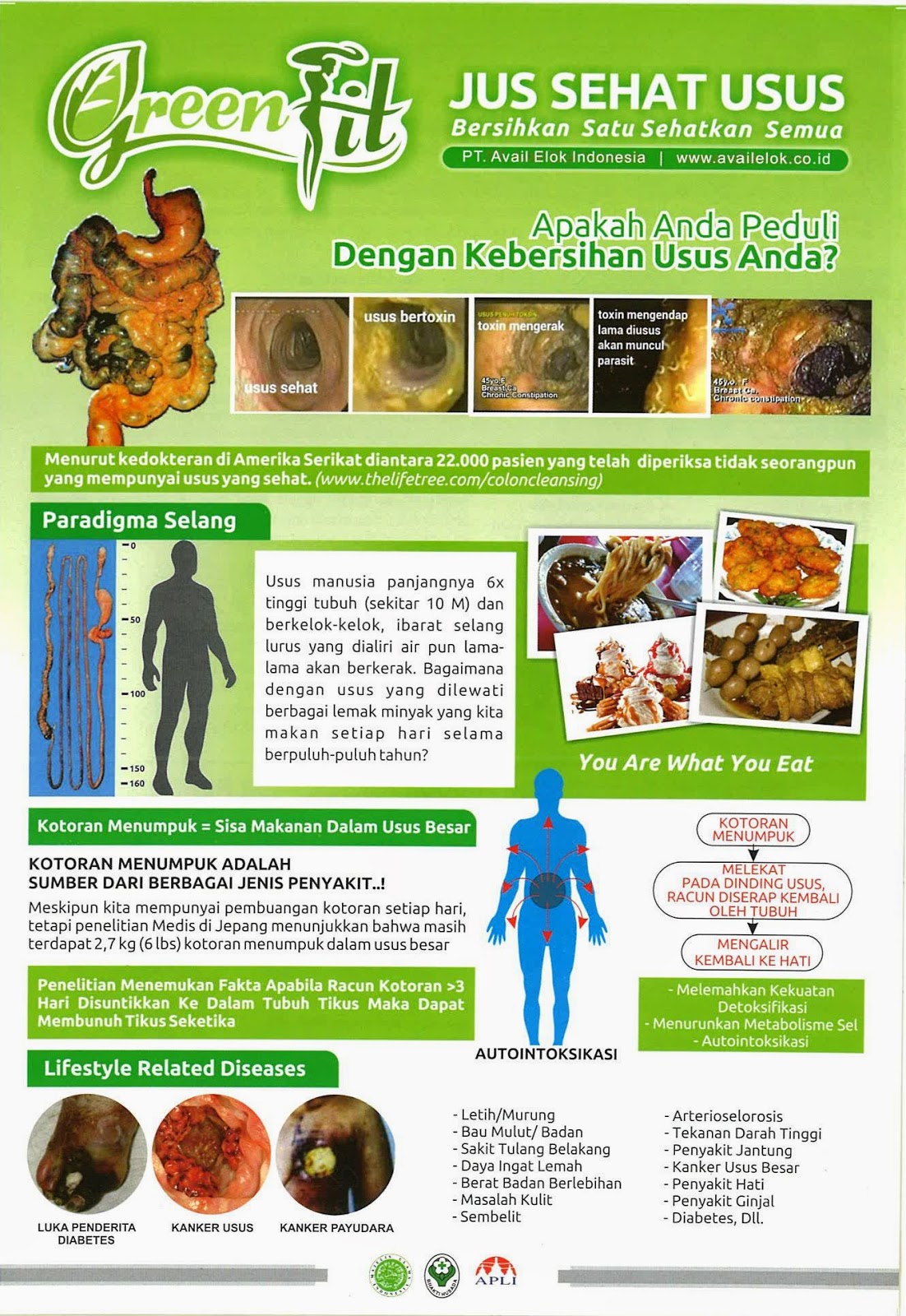 Jus Sehat Usus: Green Fit - Cara mudah dan sehat untuk membersihkan ...