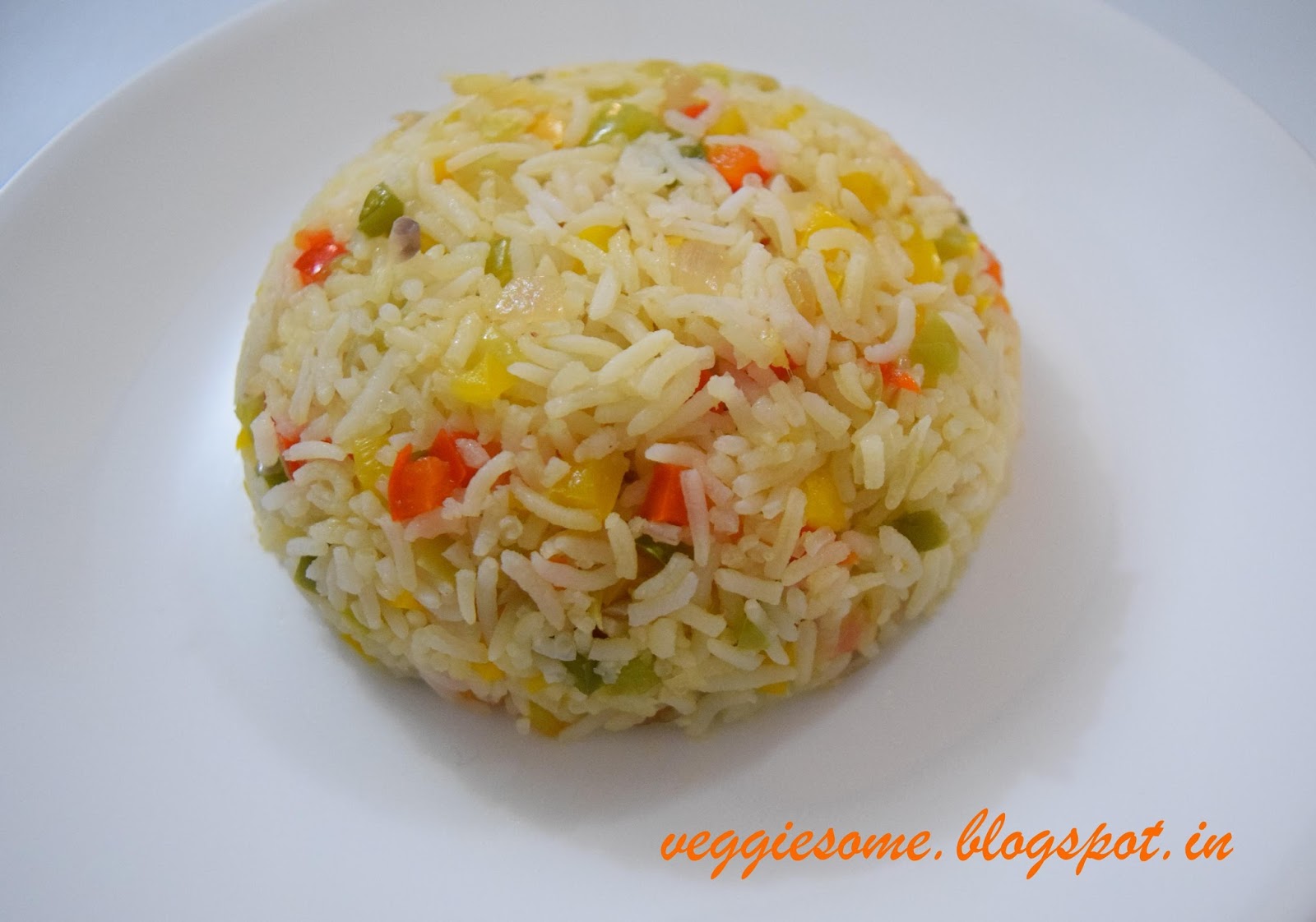 Veggiesome: Vegetable Fried Rice / Capsicum Fried Rice