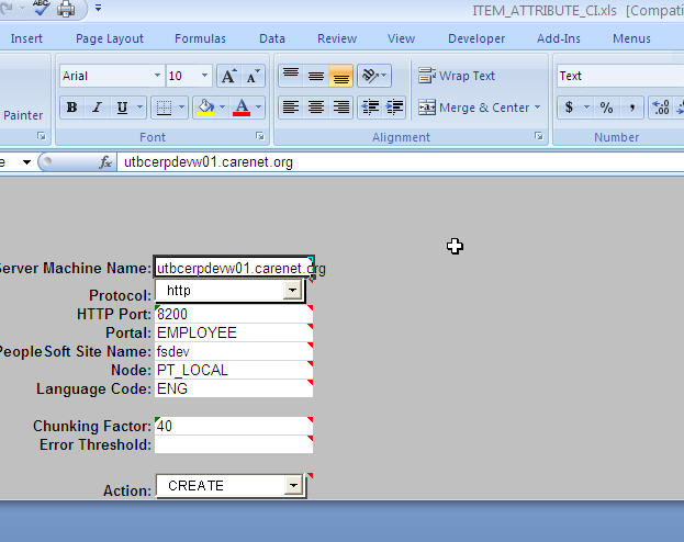 With PeopleSoft: Excel to CI - Can't find Project or Library