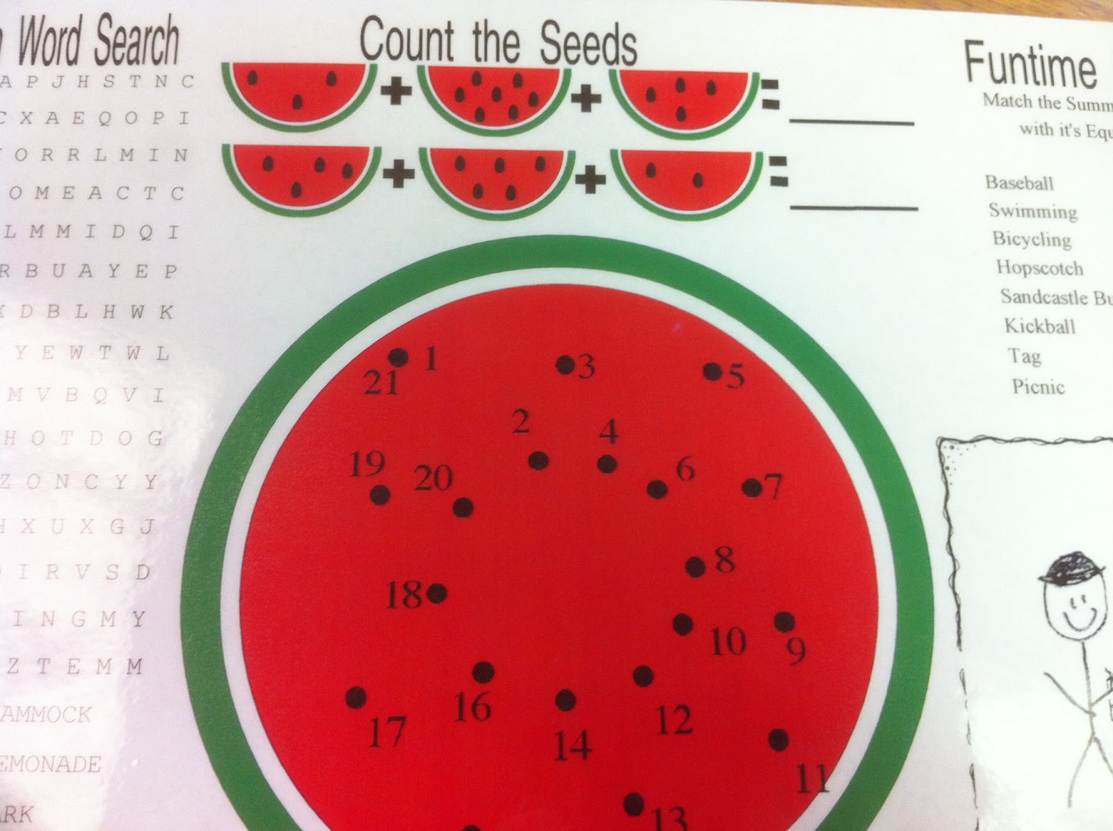 DIY Party Mom: Summer Fun Watermelon Placemat Printable