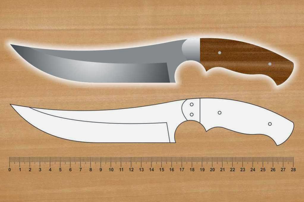 facón chico: Moldes de Cuchillos