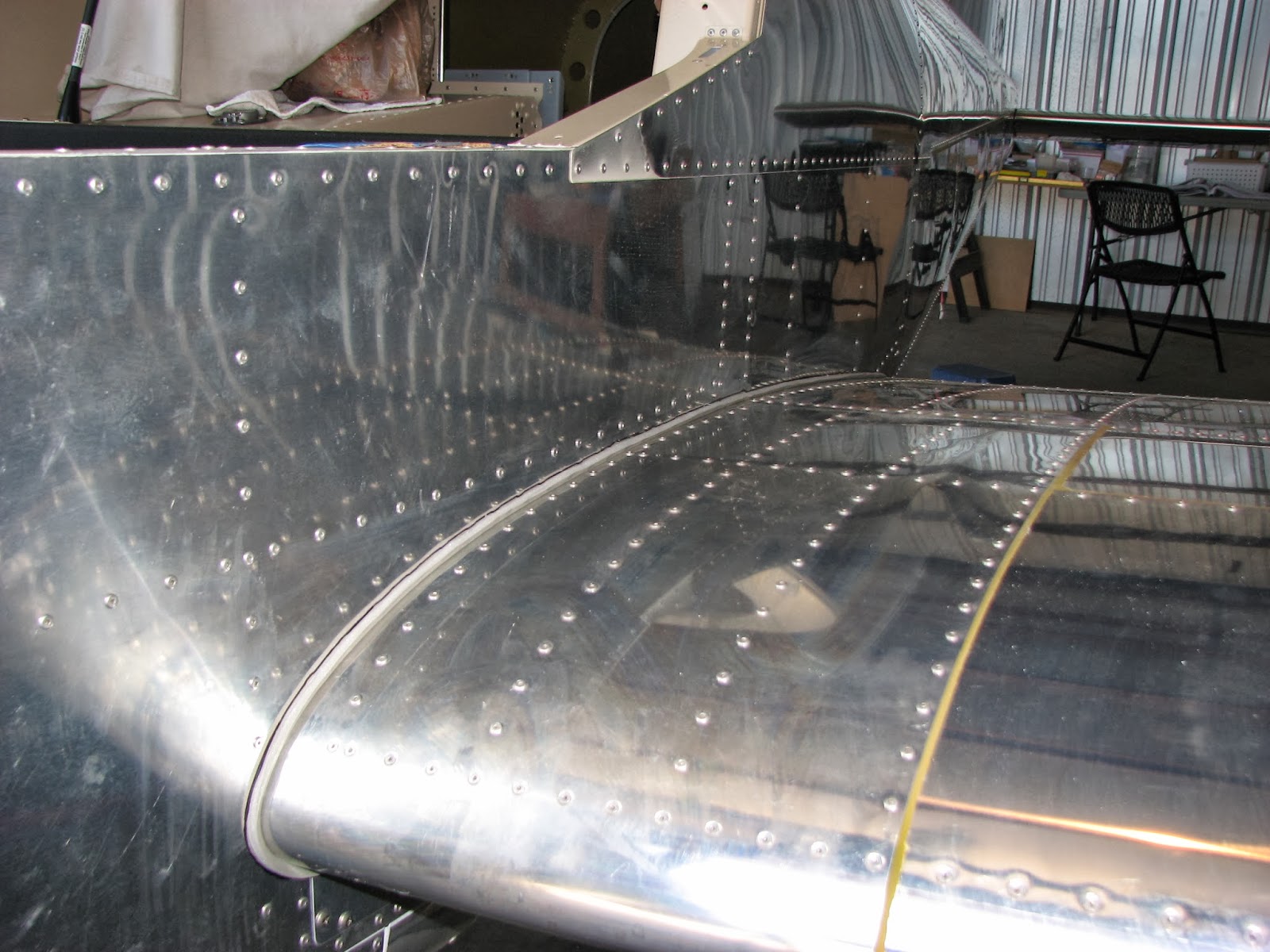 Torsten's RV-12: Trim Fixed, Wing Seals Installed