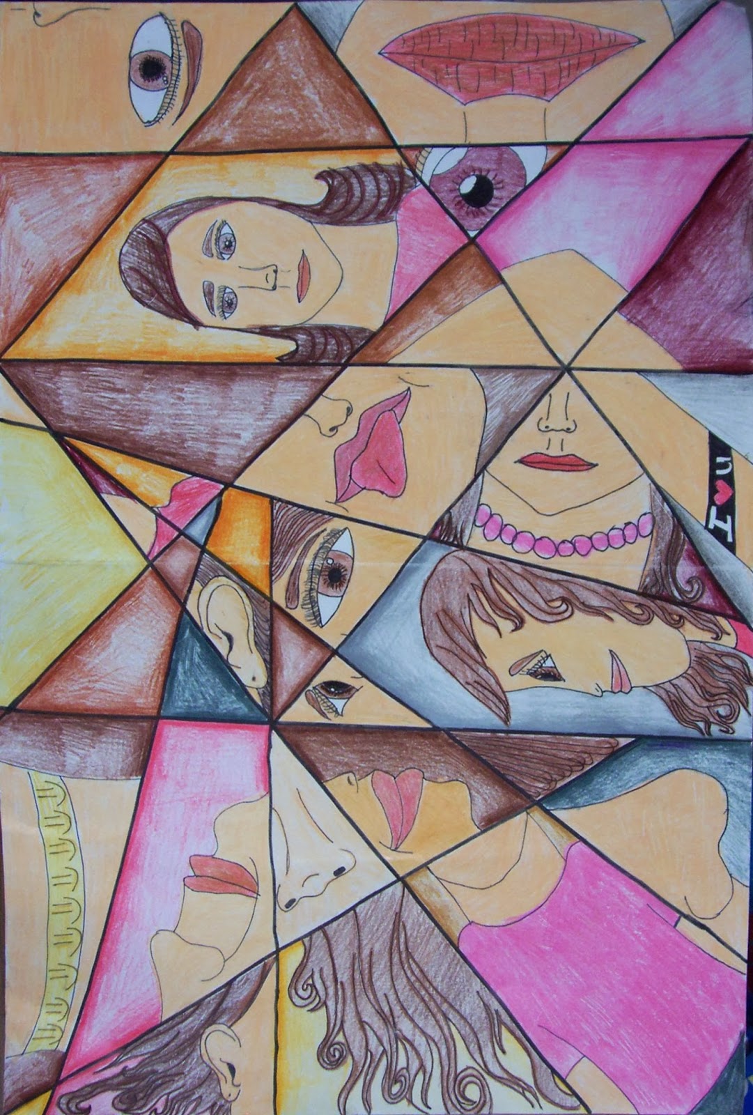 The Lost Sock : Cubism Portraits