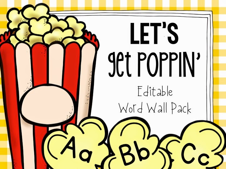 Poppin' Words Word Wall Pack | Color Me Kinder