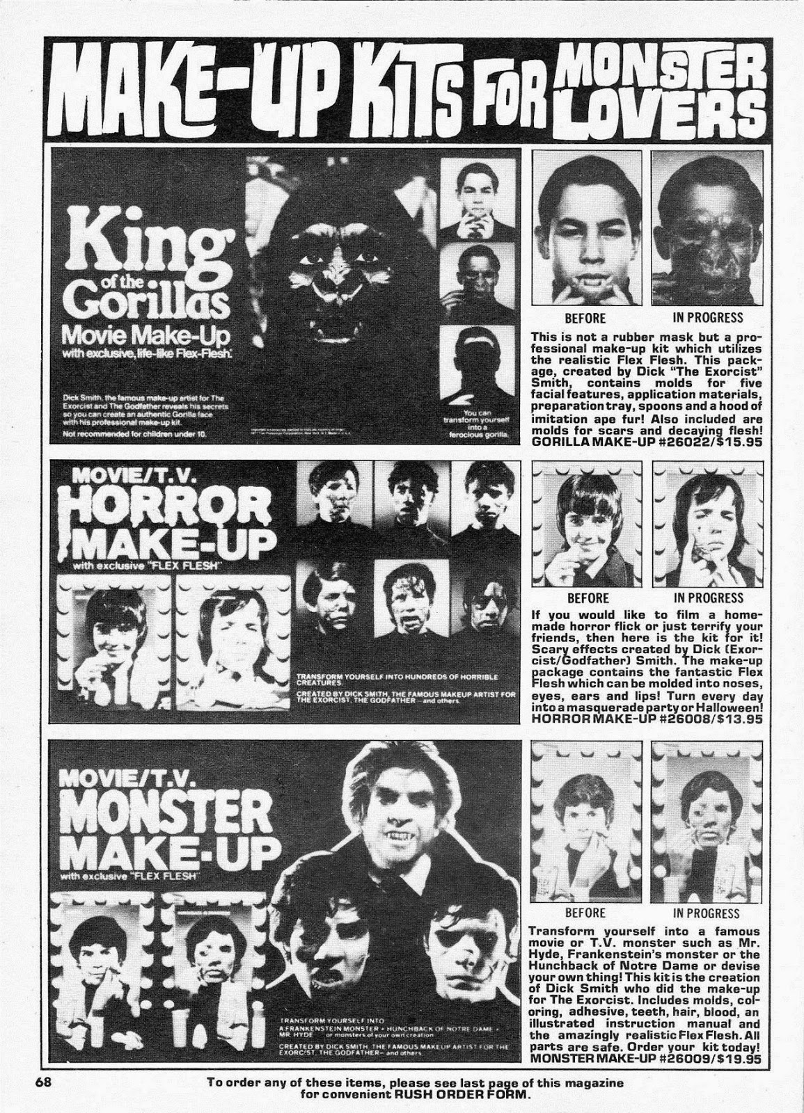 The Cryptic Corridor: Monster Magazine Ads
