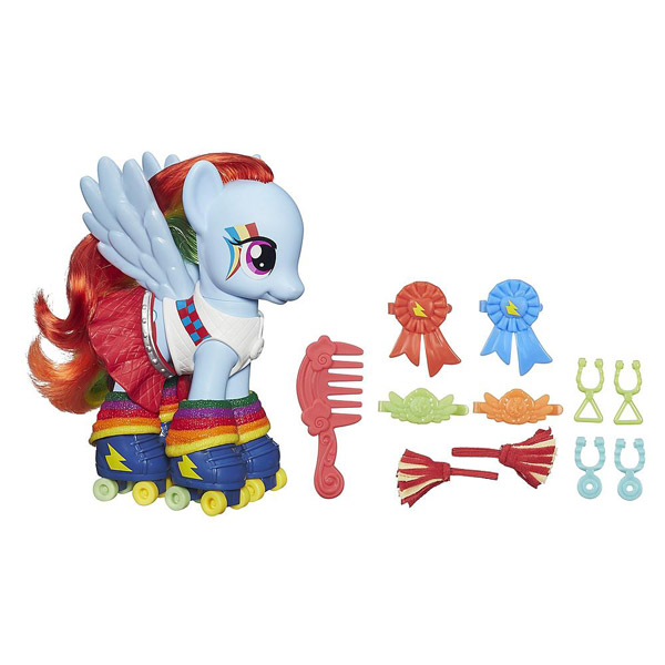 MLP Cutie Mark Magic Roller Skater Rainbow Dash G4 Brushables | MLP Merch