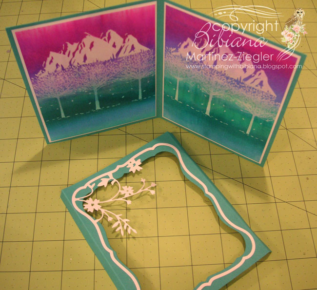 Stamping with Bibiana: Triangular Diorama
