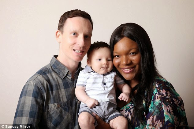 Shock as Black Nigerian woman gives birth to white baby (Photos ...