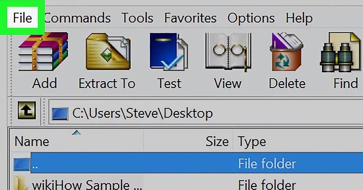 How to extract files via WinRar