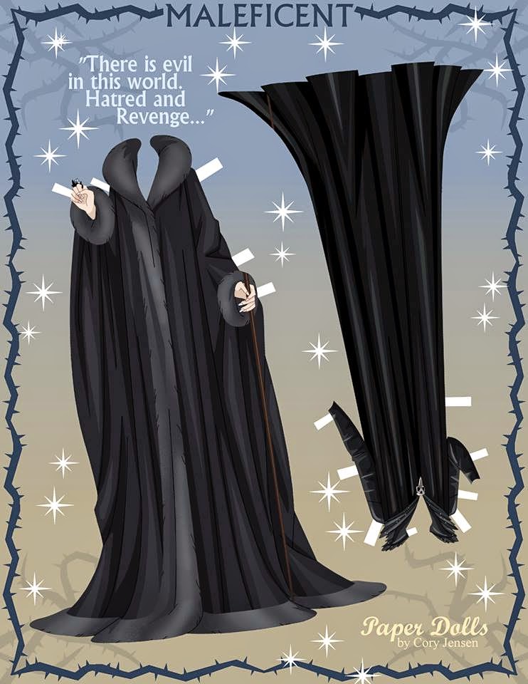 Maleficent: Free Printable 3D Paper Dolls. - Oh My Fiesta! in english