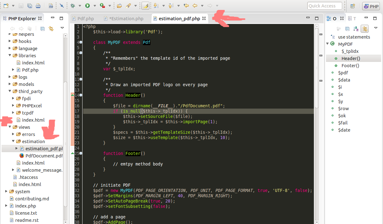 PHP PDF ตอนที่ 2 : เริ่มต้นทดสอบกรอกข้อมูลลงในแบบฟอร์มที่กำหนด
