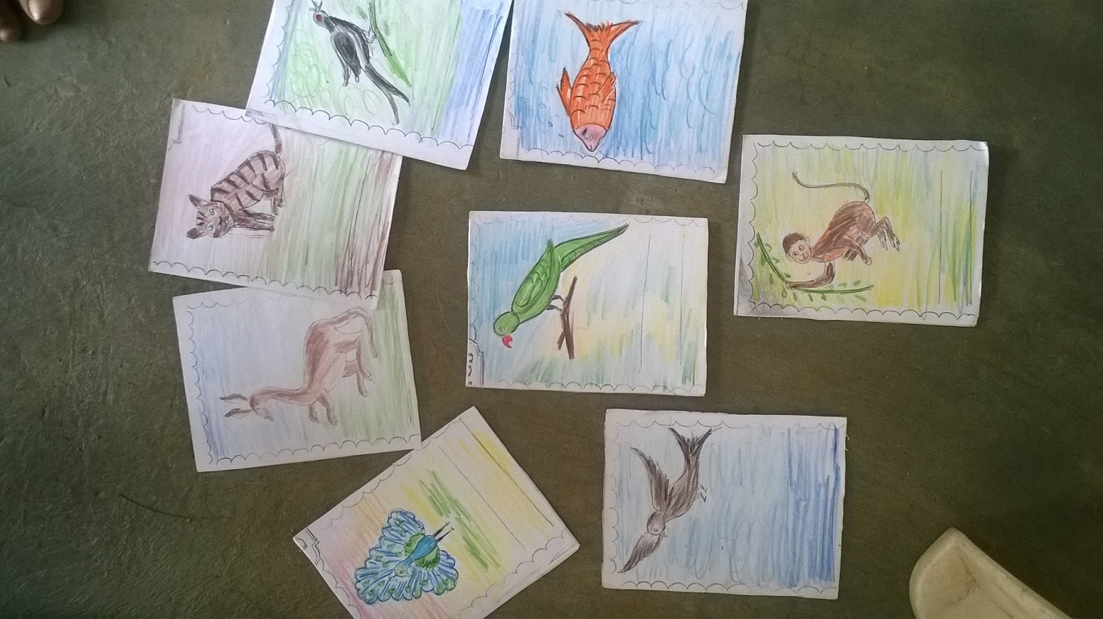 Interactive speaking and written approaches using picture cards