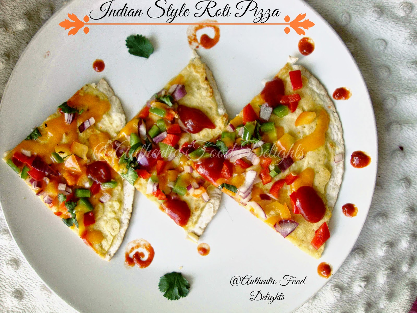 Authentic Food Delights: Indian Style Roti Pizza