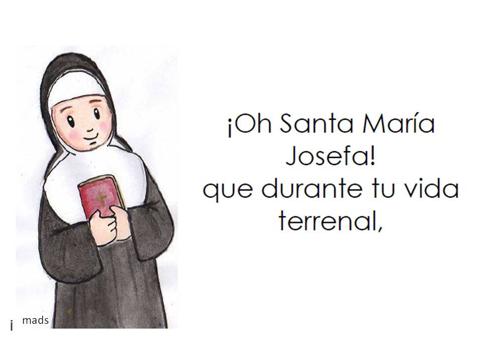 Mis ilustraciones: Oración a Santa María Josefa Rossello