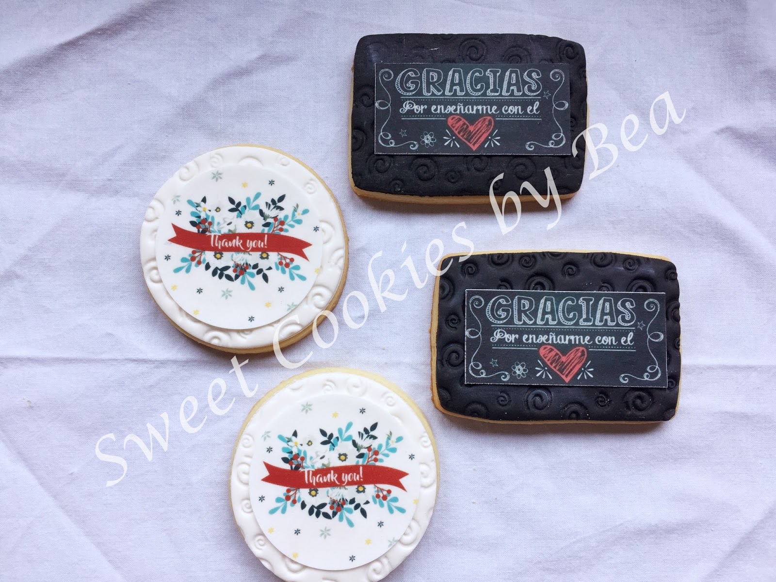 Sweet Cookies by Bea: Galletas regalo a profesores (fin de curso)