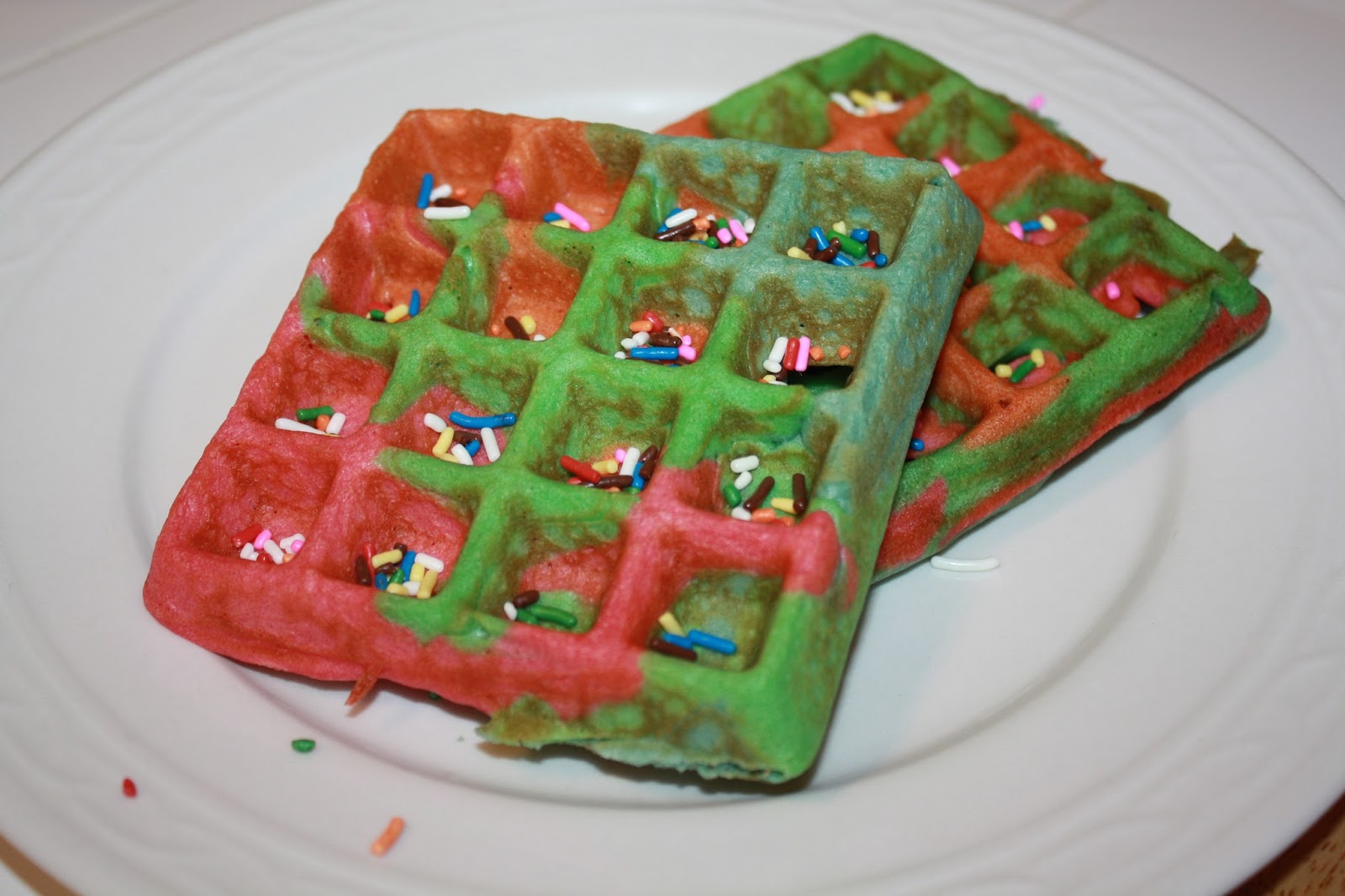 Naturally Raych: Tie-Dyed Gluten Free Waffles, A Birthday Treat!
