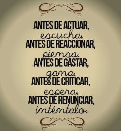 Proyecto MARES: 29 pensamientos antes de actuar