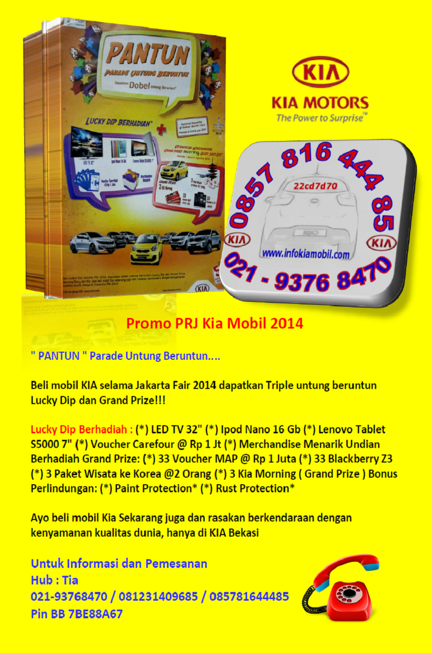 PROMO PRJ 2014 KIA MOBIL BEKASI