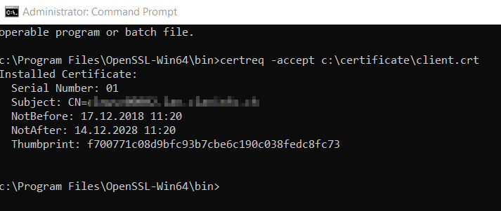 How to: Create a Client Certificate for LDAPS with OpenSSL