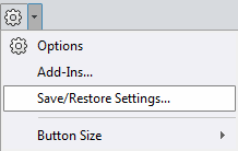 3D: Save and Restore User Settings Solidworks