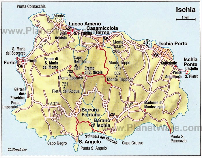 Ischia Mapa | Mapa