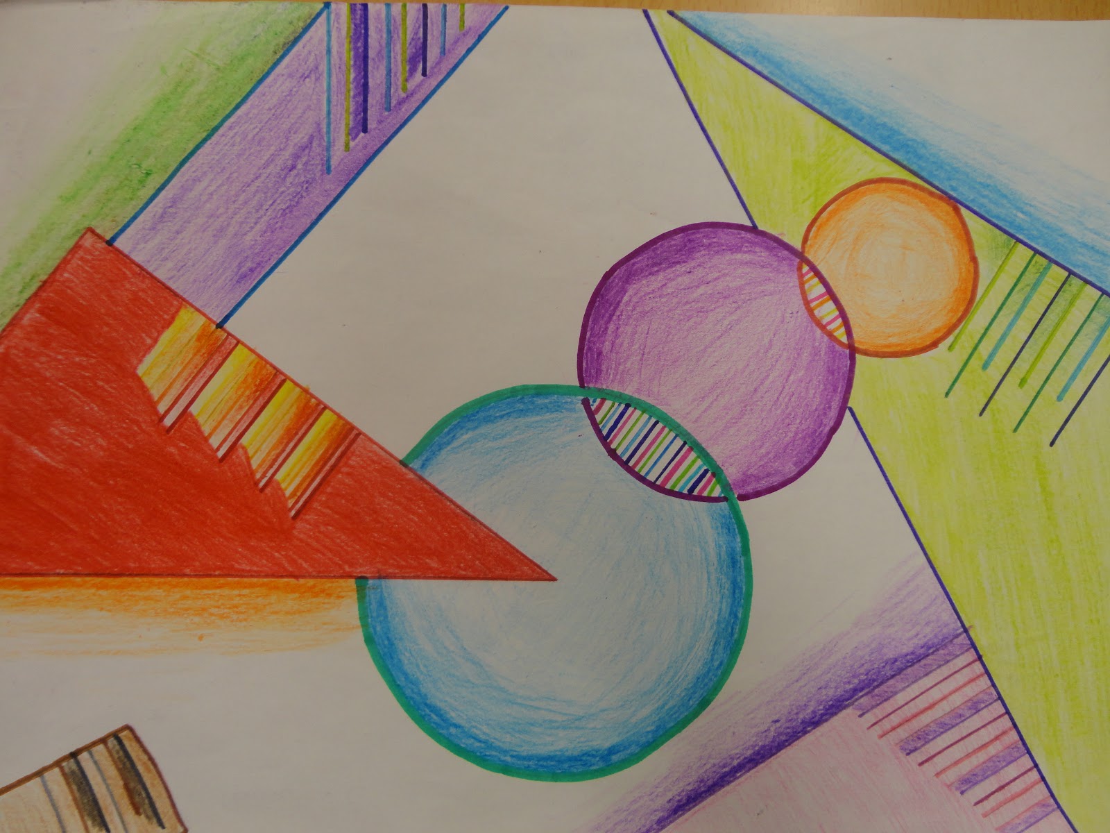 ¡Qué arte tienes!: Más composiciones abstractas de 1º de ESO.