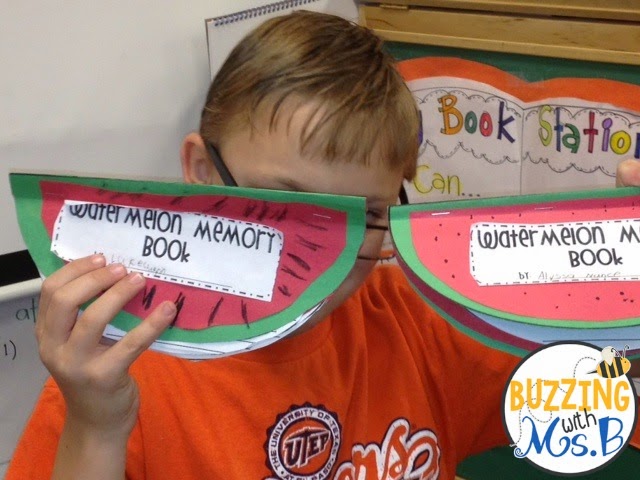Primary Powers: Buddy Classes: Watermelon Memory Books for End of the Year