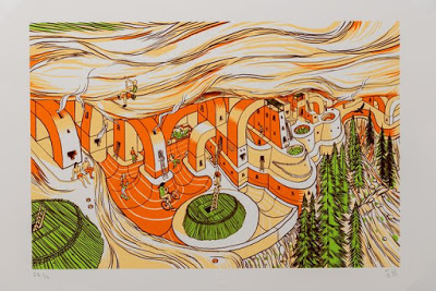 Desert Triangle Print Carpeta: Origins of Postre Prints