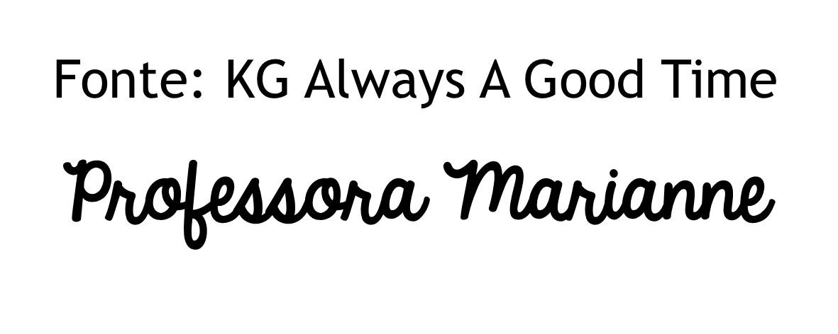 Fontes de Caligrafia