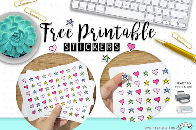 Silhouette Print and Cut: FREE Printable Planner Stickers File