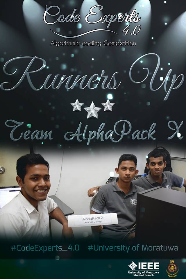 We won CodeExperts 4.0