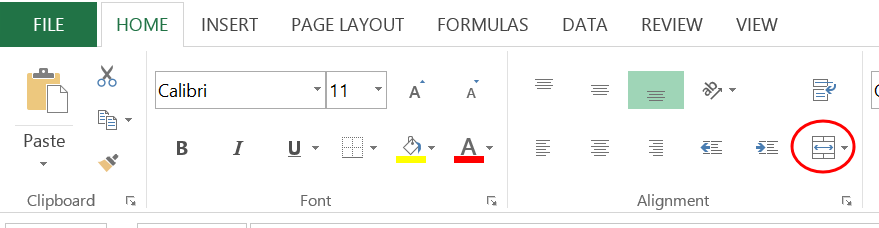 Easy 2 Excel: Menu Monday - Merge & Center (Merge Cells)