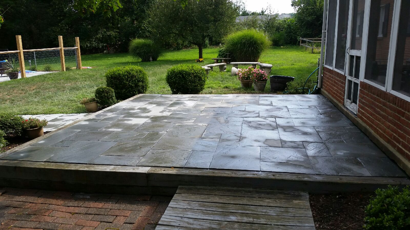 Custom Stoneworks & Design Inc.: Added new pavers inside existing 6x6 ...
