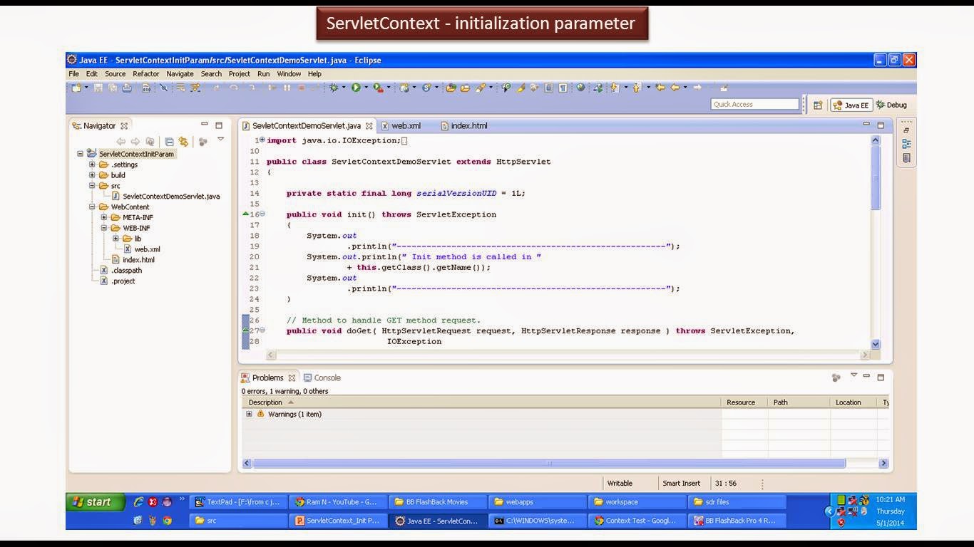 Java Ee Servlets Servletcontext [context Param]