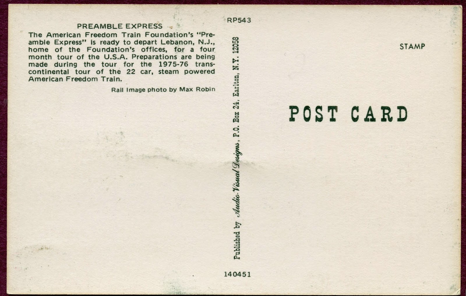 About My Trains: A Preamble to the Preamble