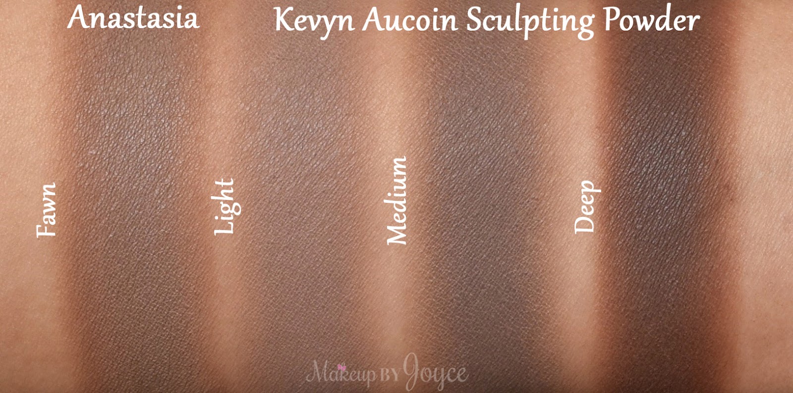 MakeupByJoyce ** !: Swatches + Comparisons: Matte Contouring and ...