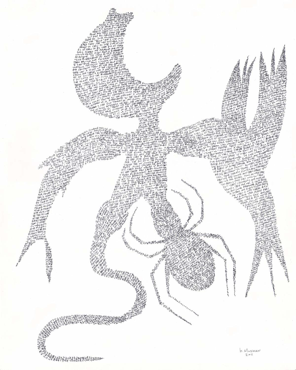 Word Birds by b. Mossman