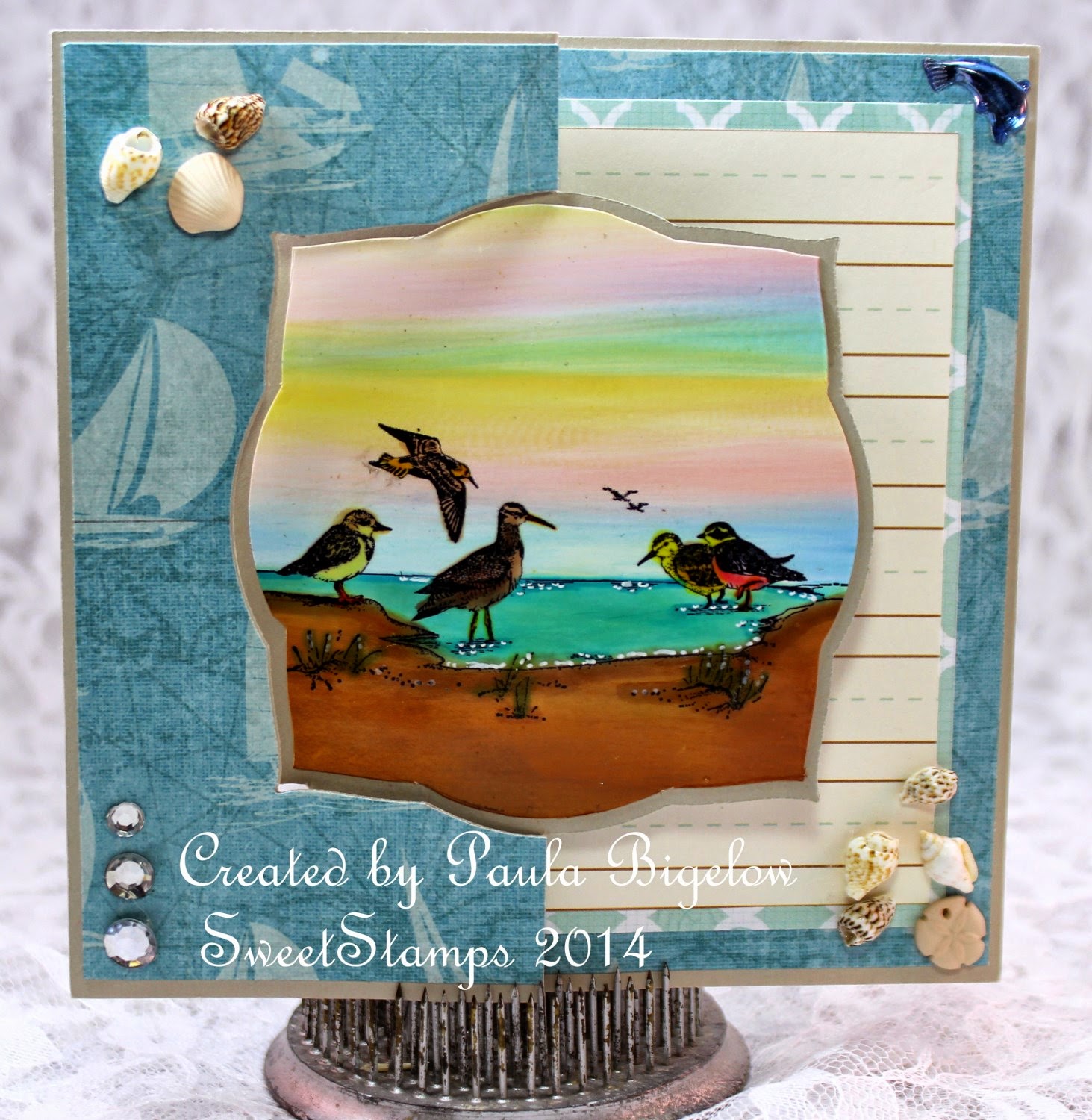 SweetStamps BLOG: Shorebirds Swing Card