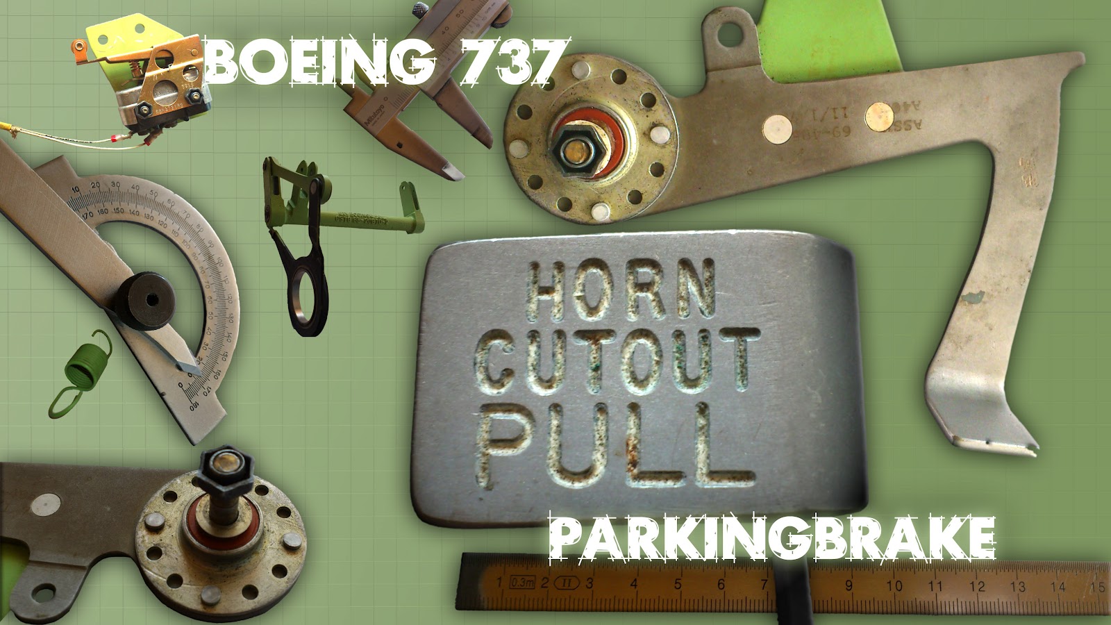 Boeing 737-800NG Fullsize Homecockpit: 737 Parking Brake Handle