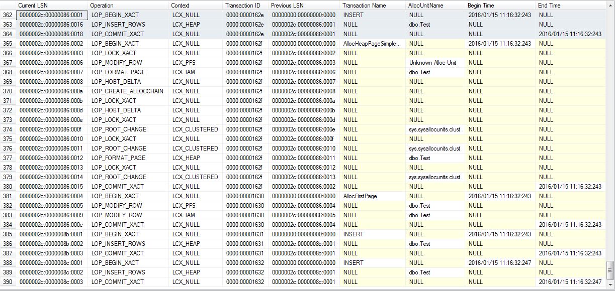 SQL Server Technet: Interpret SQL Transaction Log using sys.fn_dblog