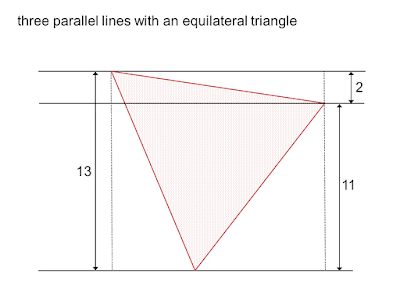 MEDIAN Don Steward mathematics teaching: three parallel lines