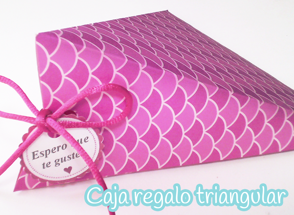 Innova Manualidades: Caja para regalo triangular. Muy fácil y rápida de ...