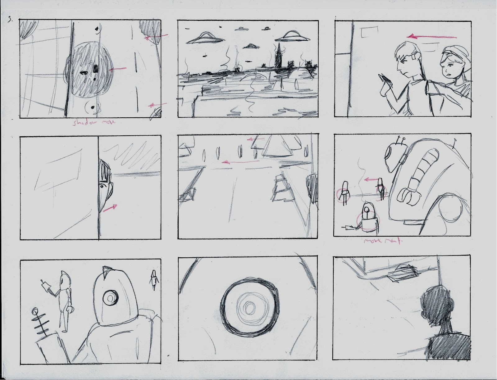 Edward Hudson Animation Year 2 - Term 2: Storyboarding for Second Animatic