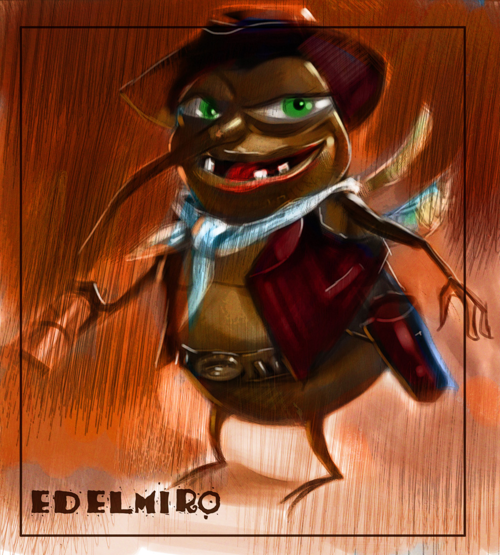 Gustavo Desimone Animacion: Concept Para el ideario de Edelmiro y Muskuit