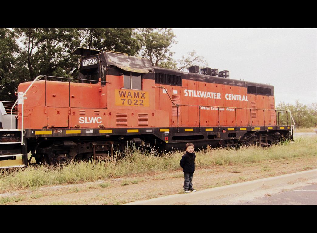 A little boy and his train – A Life Among The Collateral Beauty