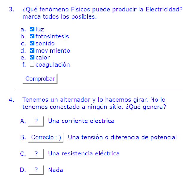 PORTAFOLIO DIGITAL DE EVIDENCIAS : preguntas de electricidad