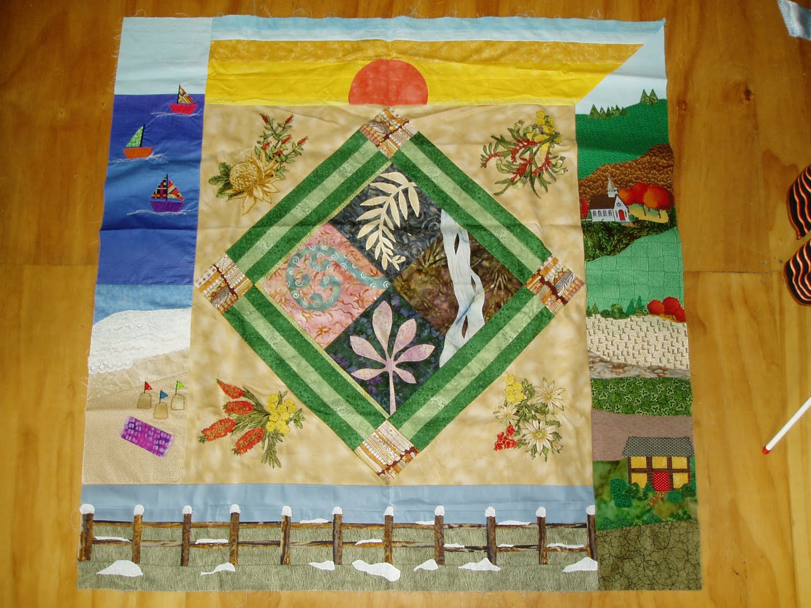 Charlotte Scott - Textile Artist: Round Robin.