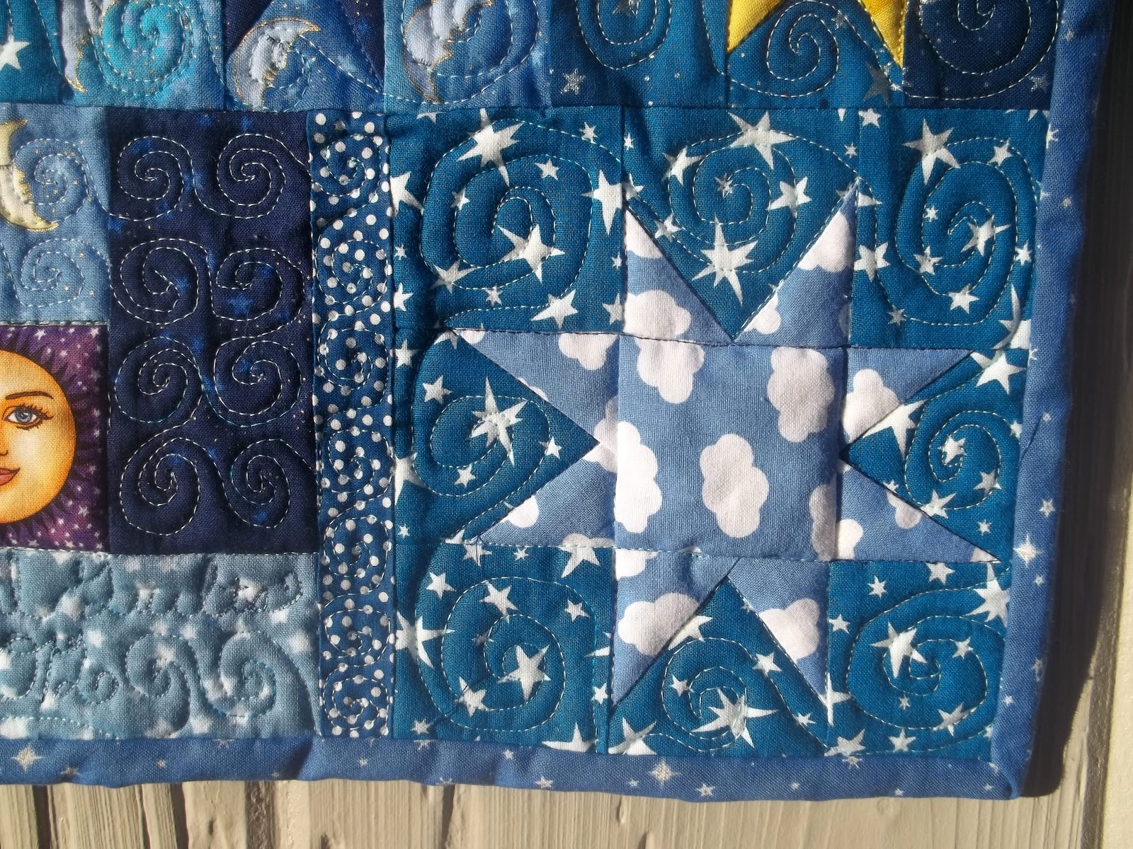 Kelly Girl Quilts: Stars and Moon Quilt Finish