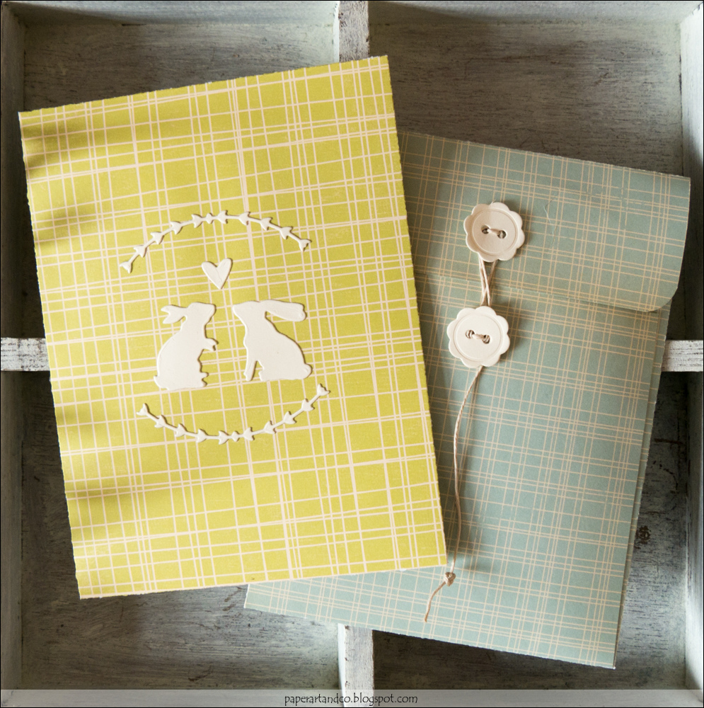 Paper, ART & Co.: Österliche Button String Envelopes