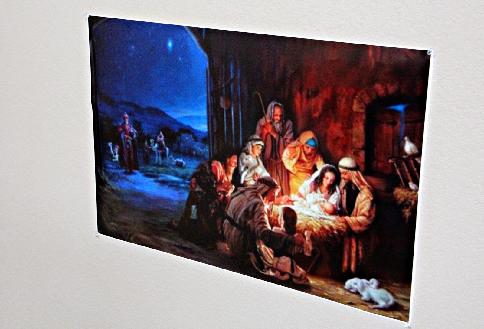 Moore Minutes: Giant Nativity Poster ADVENT REVEAL idea